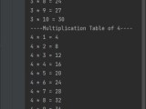 Printing Multiplication Table In Python Multiplicationtablechart Net