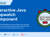 Interactive Java Stopwatch Component Mycplus