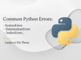 5 Common Python Errors And How To Fix Them Easily