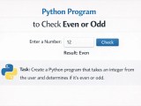 Python Program To Check Even Or Odd