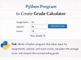 Python Grade Calculator Program