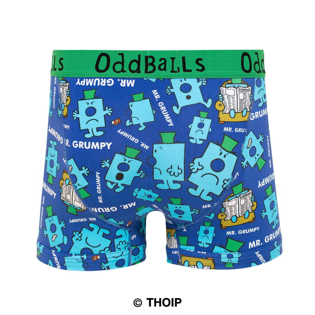 Mr Grumpy Mr Men Mens Boxer Shorts