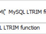 Mysql Trim Function