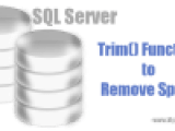 Trim Function To Remove Space In Sql Server My Tec Bits
