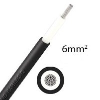 Fotovoltický kábel jednožílový 6mm (100m) – N2N