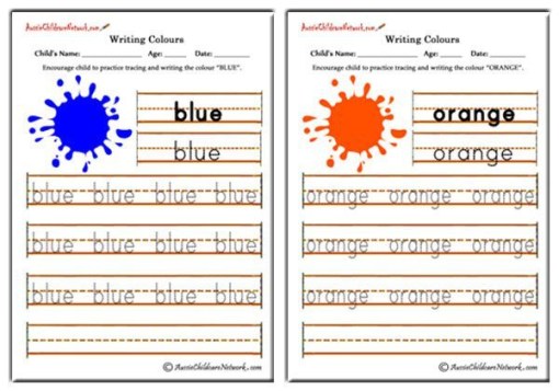 Tracing Color Names Worksheets Name Tracing Worksheets tracing-color-names-worksheets-name-tracing-worksheets
