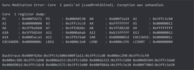 Decoding Esp32 Back Trace Net Nanoframework 4021