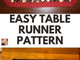 10 Minute Table Runner Pattern