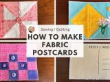 How To Make Fabric Postcards Needlepointers