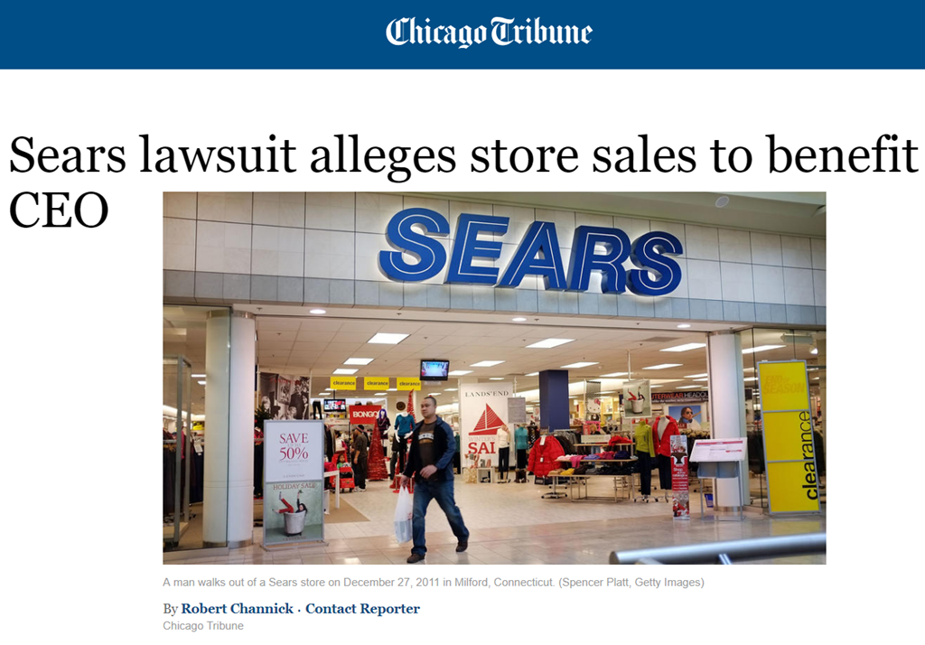 Sears: Allegations and Settlement | NEW LOW OBSERVER