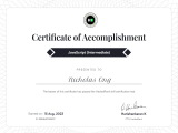 Certifications Nicholas Ong