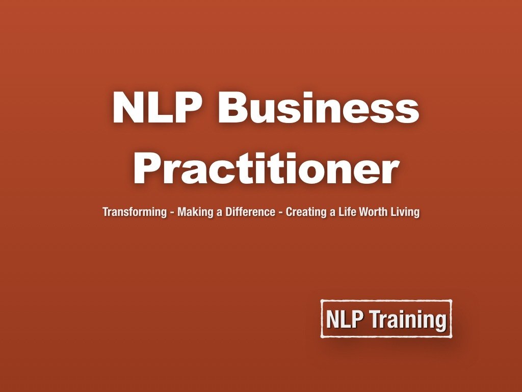NLP Business Practitioner - Home of NLP Courses