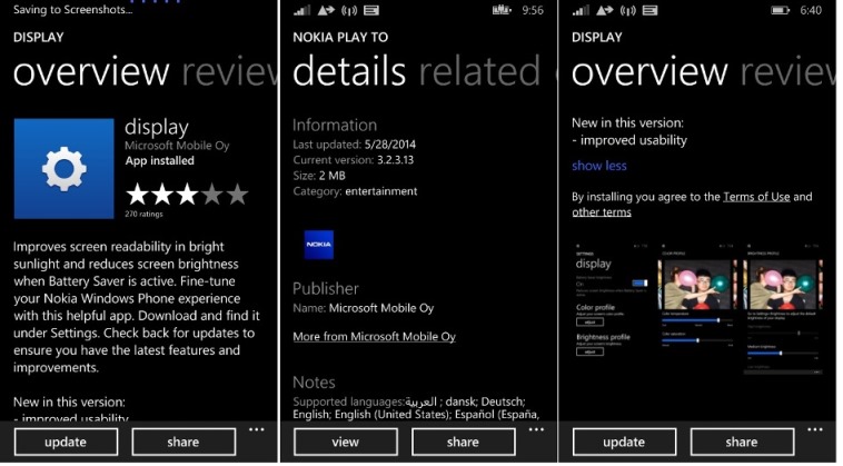 Nokia exclusive apps rebrand to Microsoft Mobile Oy. Display settings ...