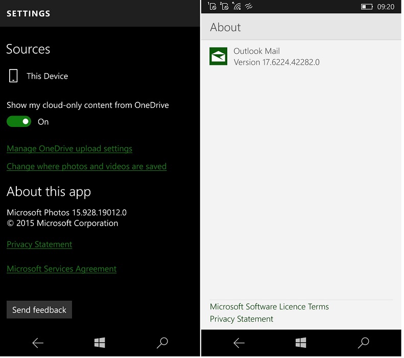 Windows 10 Mobile Mail & Calendar, Photos apps updated - NPowerUser