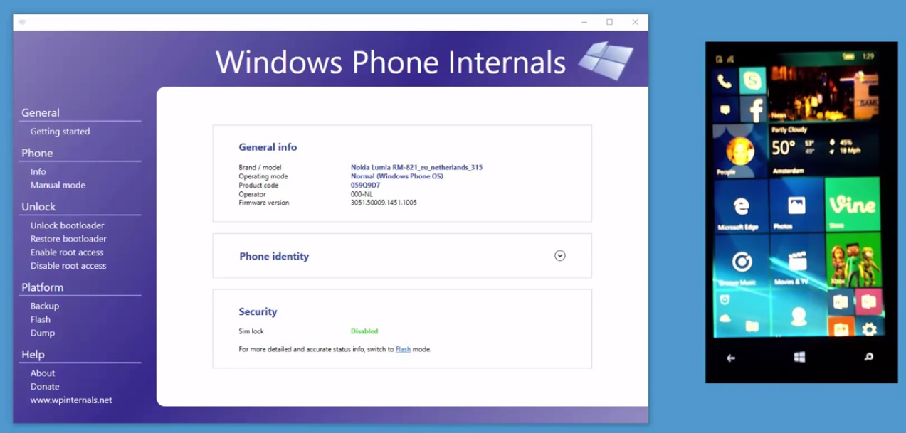 Unlock Lumia Bootloader, Custom ROM: Windows Phone Internals