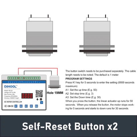 Dc Motor Serial Port Controller For Electric Linear Motion Actuator