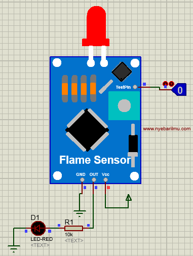 Tutorial Arduino mengakses Sensor Flame