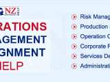 Operations Management Assignment Help Nz Up To 30 Off