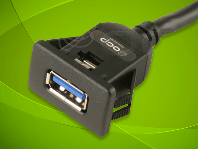 USB 3.0 Panel Mount “Snap-In” Extension Cables - OCP Group Inc.