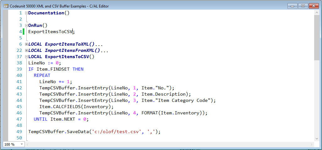 Xml Buffer And Csv Buffer Tables Olof Simren Microsoft Dynamics Nav And 365 Business Central Blog