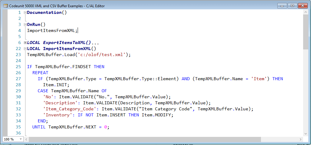 Xml Buffer And Csv Buffer Tables Olof Simren Microsoft Dynamics Nav And 365 Business Central Blog