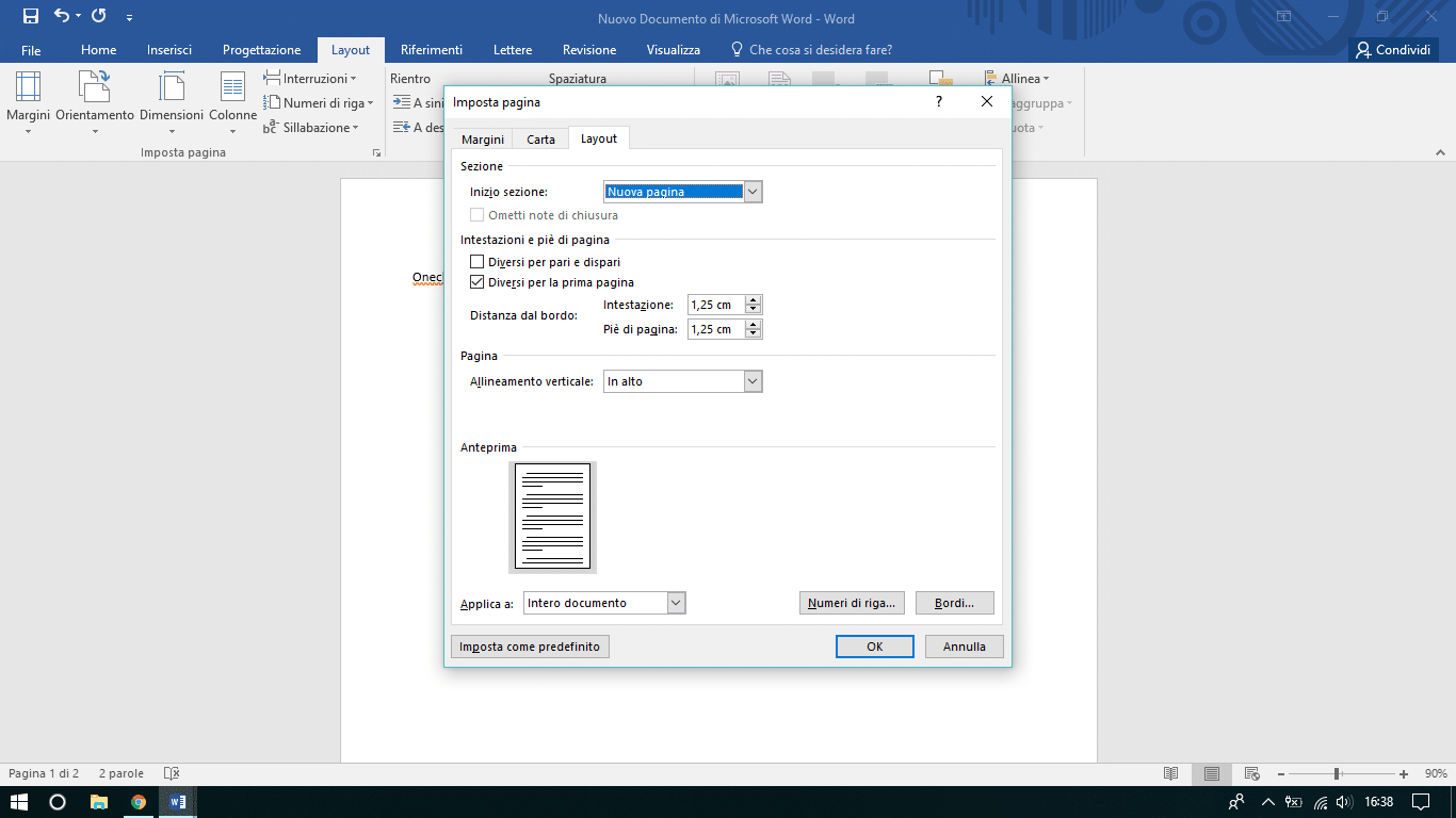 Come numerare le pagine in WORD - Oneclicktutorial