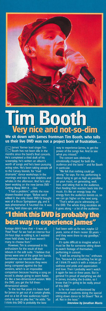 One Of The Three | Very Nice And Not So Dim Tim – What DVD- The James ...