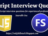 Javascript Interview Questions Only Fullstack
