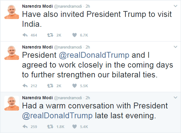 PM Modi speaks to President Trump, this is how people on Twitter reacted