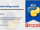 Python String Count Method Clear And Concise Oraask