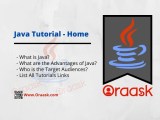 Java Tutorial Home Oraask