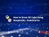 How To Draw 3d Cube Using Matplotlib Oraask