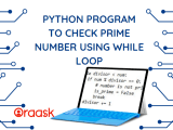 Python Program To Check Prime Number Using While Loop