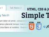 Creating Simple Tabs Html Css Jquery Tutorial