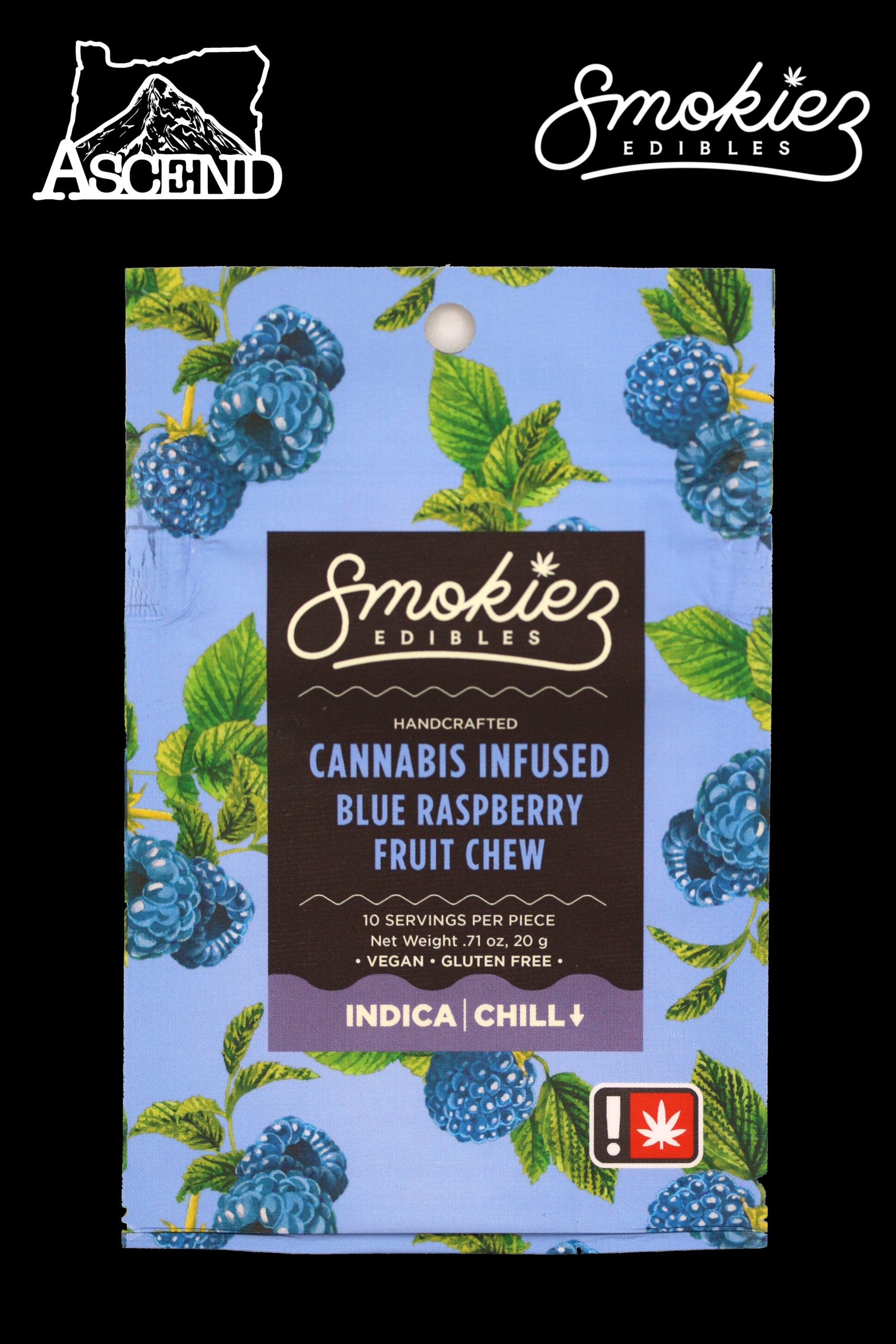 Smokiez Gummiez – Single 100mg – Sweet Blue Raspberry – (Indica ...