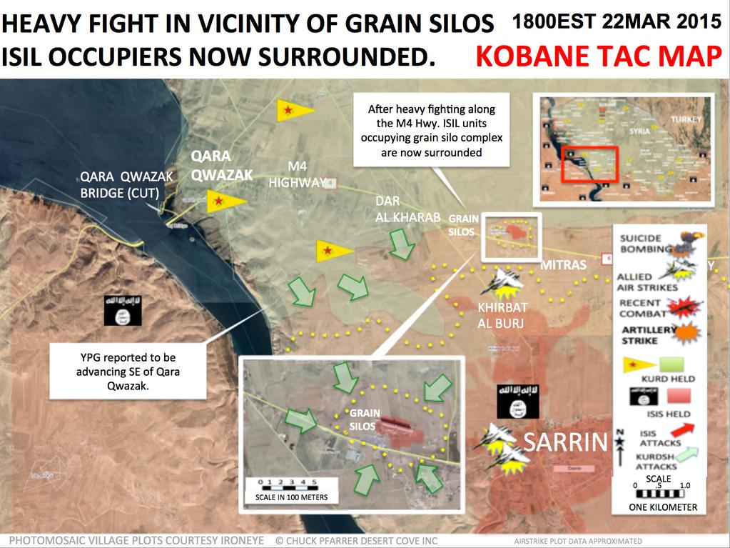KOBANE/CIZIRE UPDATE 67: KURDISH YPG SURROUND ISLAMIC STATE FIGHTERS AT ...