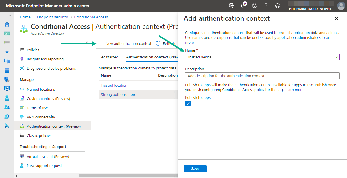 Using authentication contexts to add step-up authentication to specific ...