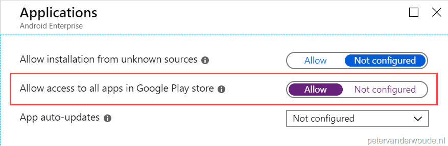 Android Enterprise fully managed devices and the Google Play store ...