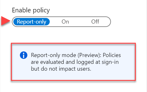 Report-only mode for conditional access – All about Microsoft Intune