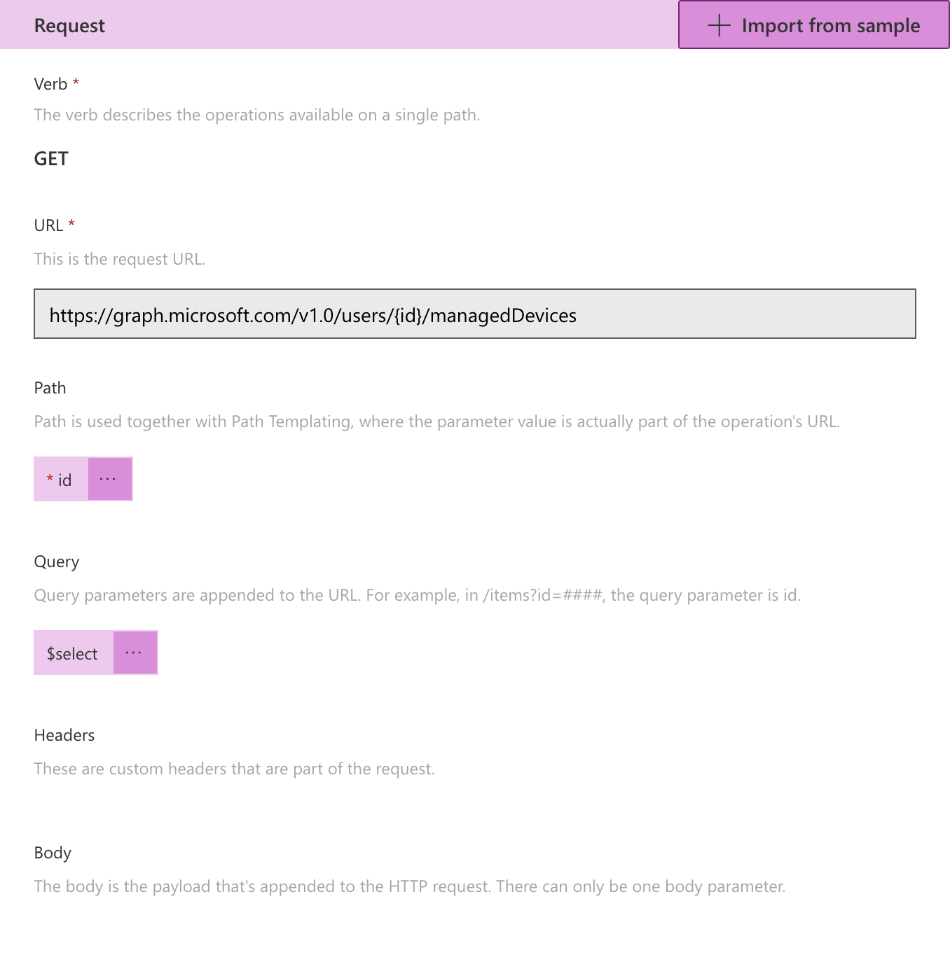 Using a custom connector for device management actions in Microsoft ...