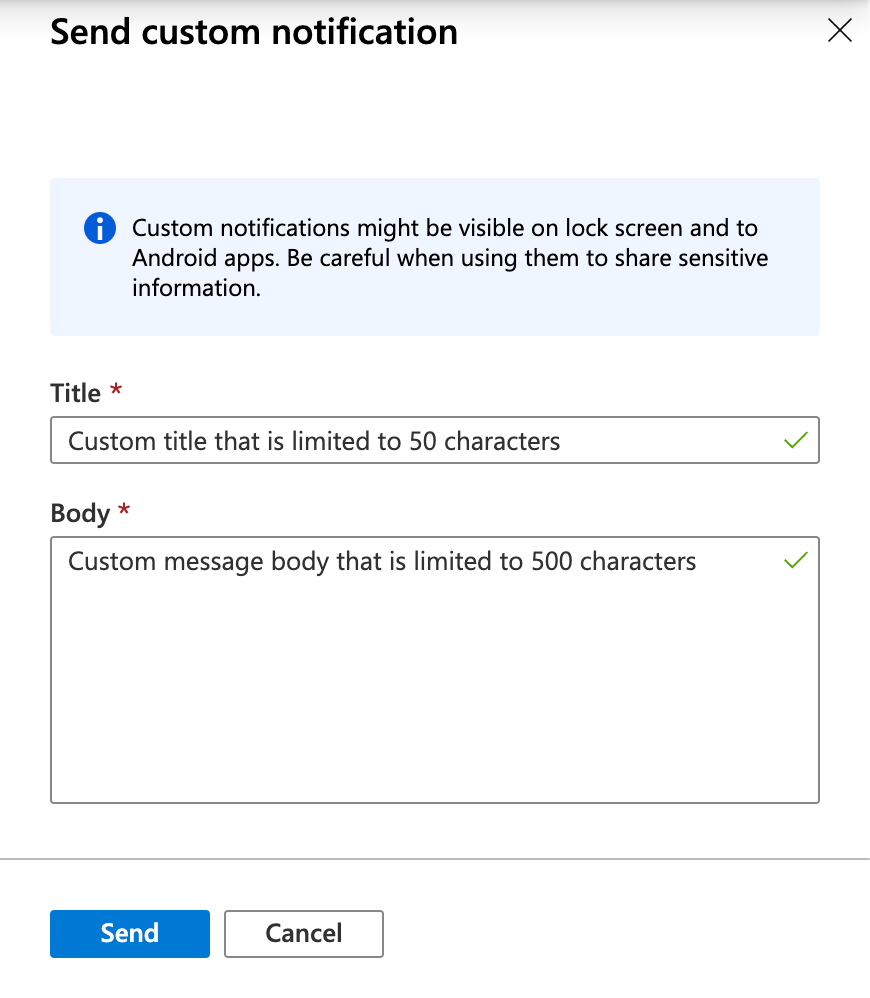 Pushing notifications to users on iOS and Android devices – All about Microsoft Intune