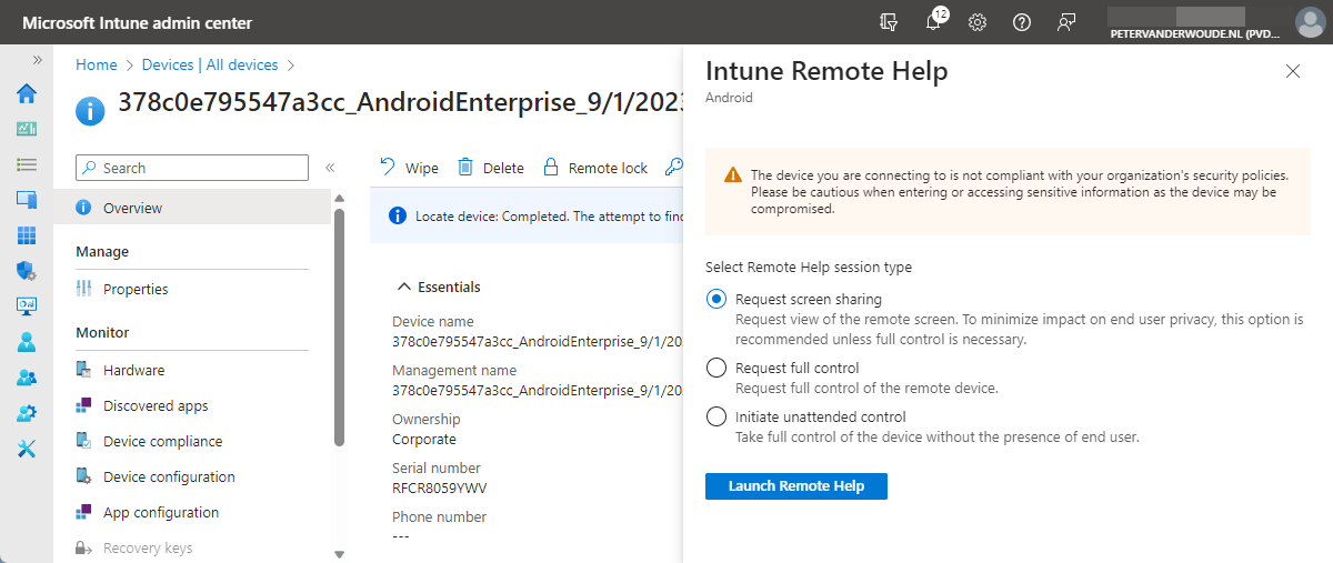 Getting started with Remote Help for Android – All about Microsoft Intune