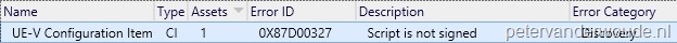 Deployment Of Configuration Baseline Failed With Error ‘script Is Not