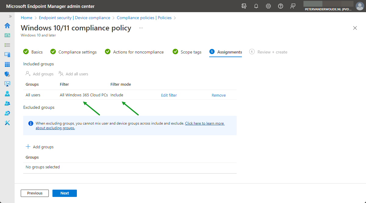 Device compliance for Windows 365 Enterprise Cloud PCs – All about ...