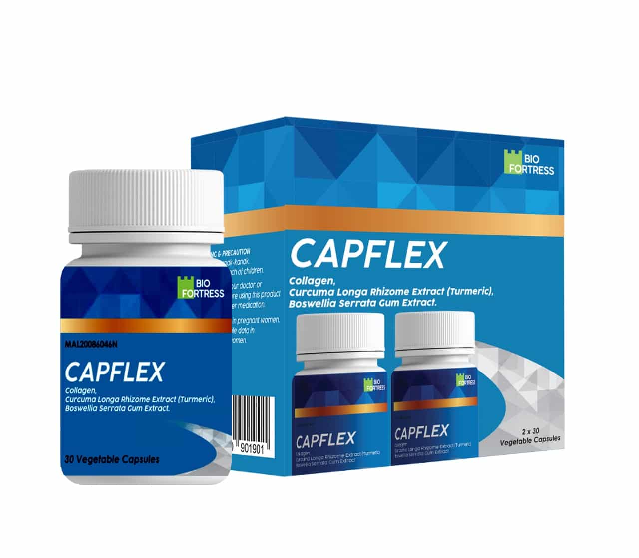 Bio-Fortress Capflex, 2x30s | Relieve Mild Joint Pain
