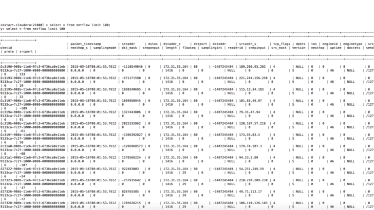 Visualizing Netflow Data with Apache Kudu, Apache Impala (Incubating), StreamSets Data Collector ...