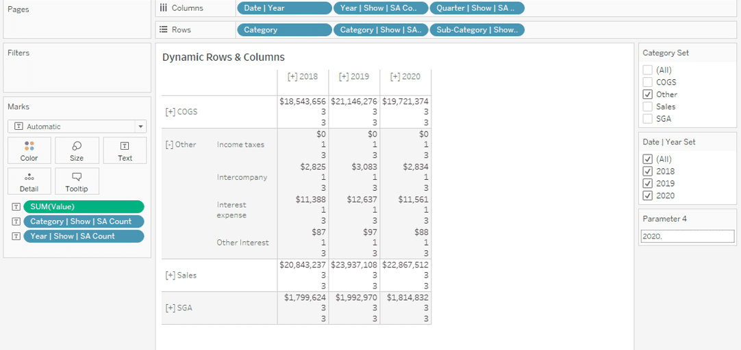 Dynamic Rows and Columns in Tableau | phData