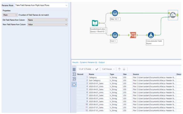 How to Restructure Data in Alteryx: Files With Two Column Headers | phData