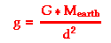 The Value of g | DE SOLUTION
