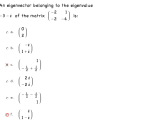 Eigenvector With Complex Eigenvalues What Am I Doing Wrong Physics